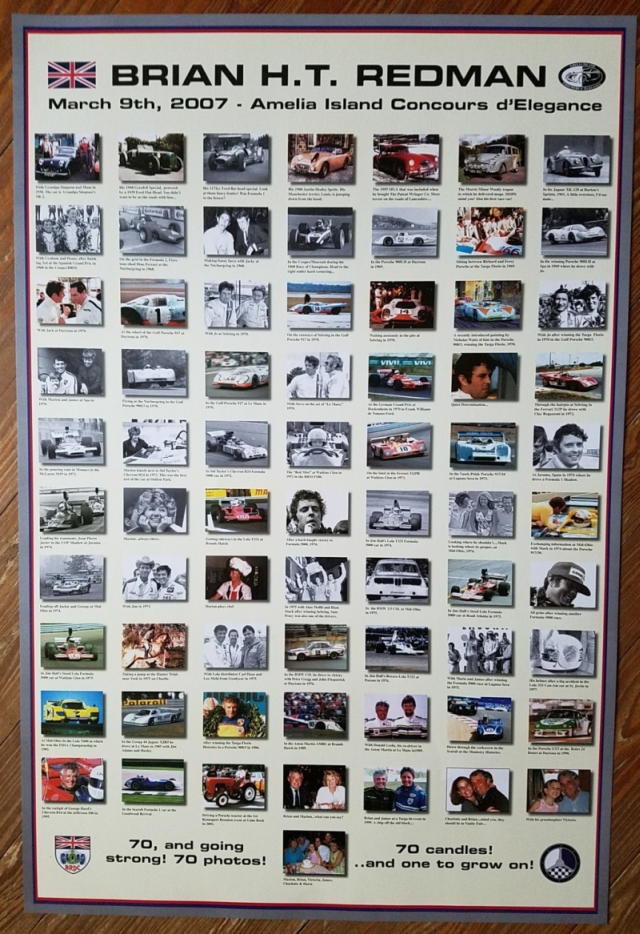 2007 Brian's 70th Birthday Commemorative Poster